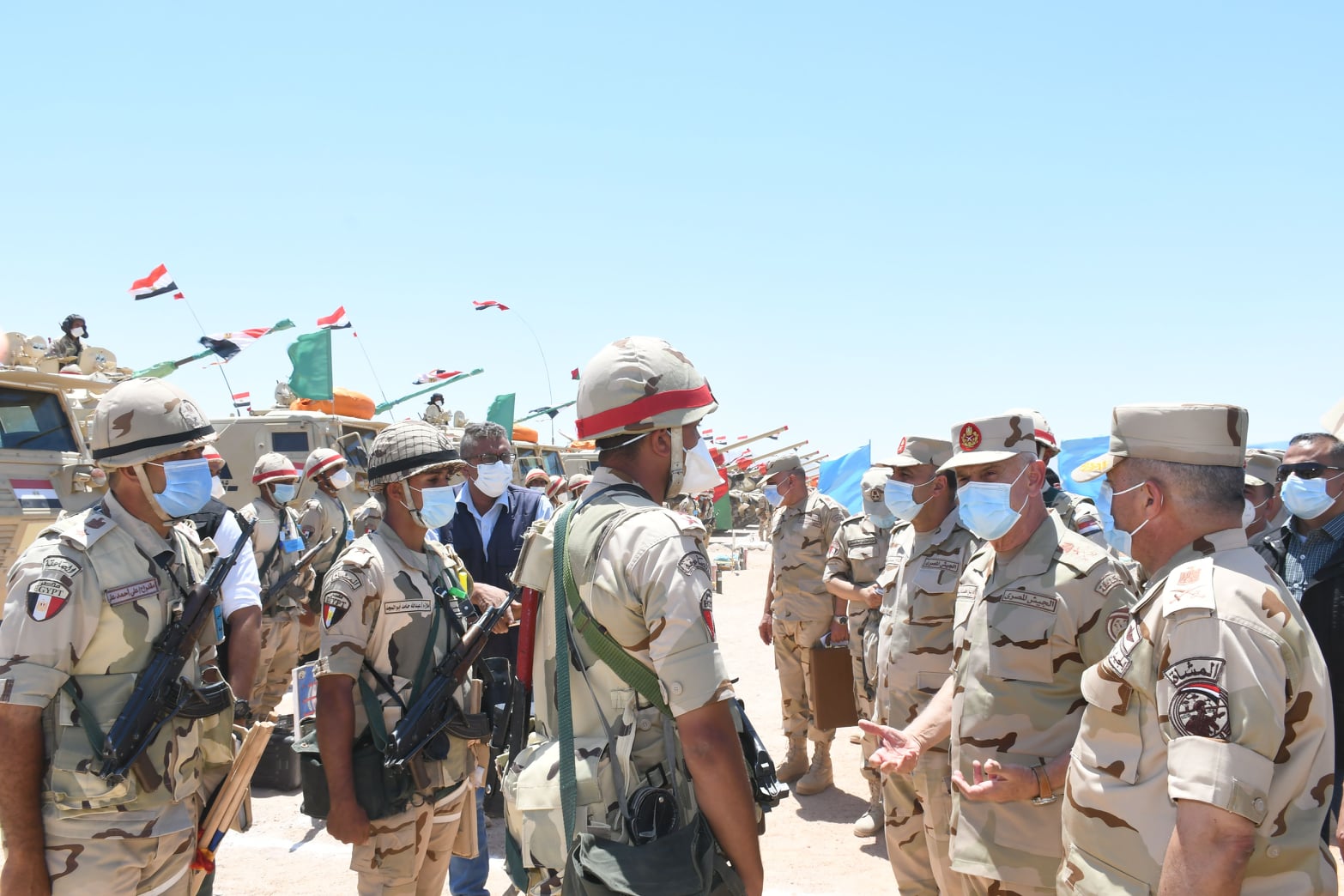 Egypt’s Chief of Military Staff witnesses combat readiness for soldiers ...