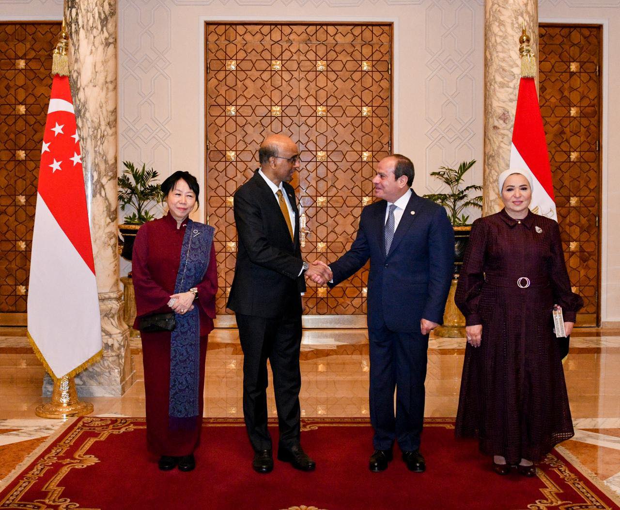 Egypt, Singapore presidents reaffirm rejection of Palestinian ...