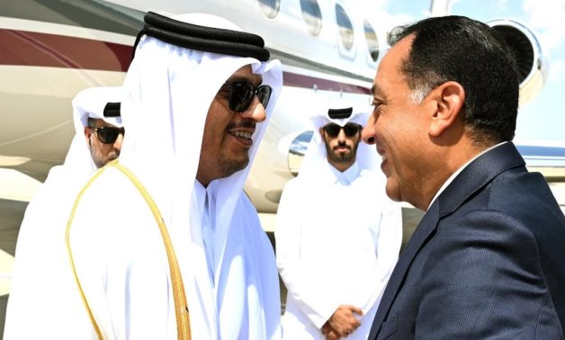Egypt’s PM receives his Qatari counterpart at El-Alamein International ...