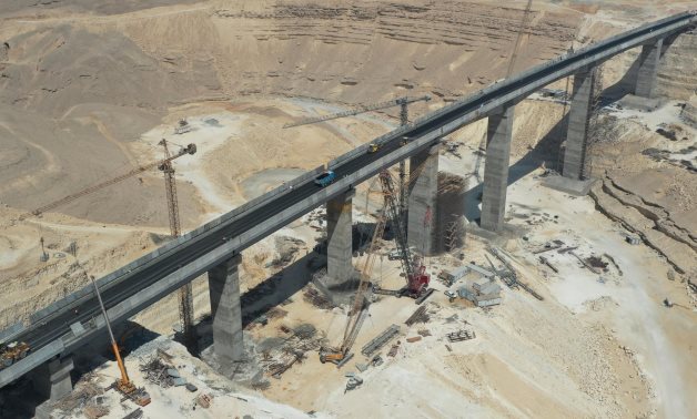 Pics: Egypt’s highest bridge stands at 80 meters between two mountains ...